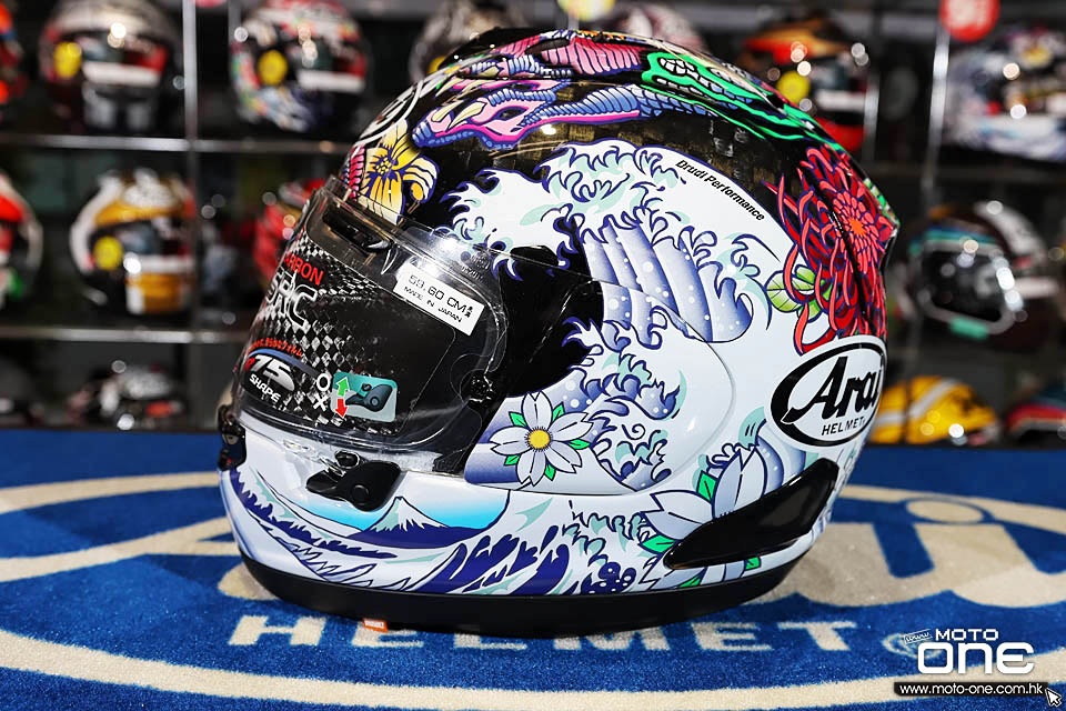 Arai RX-7X SRC ORIENTAL 超頂級碳纖維浮世繪/東方龍賽車頭盔│鴻興全球獨家發售